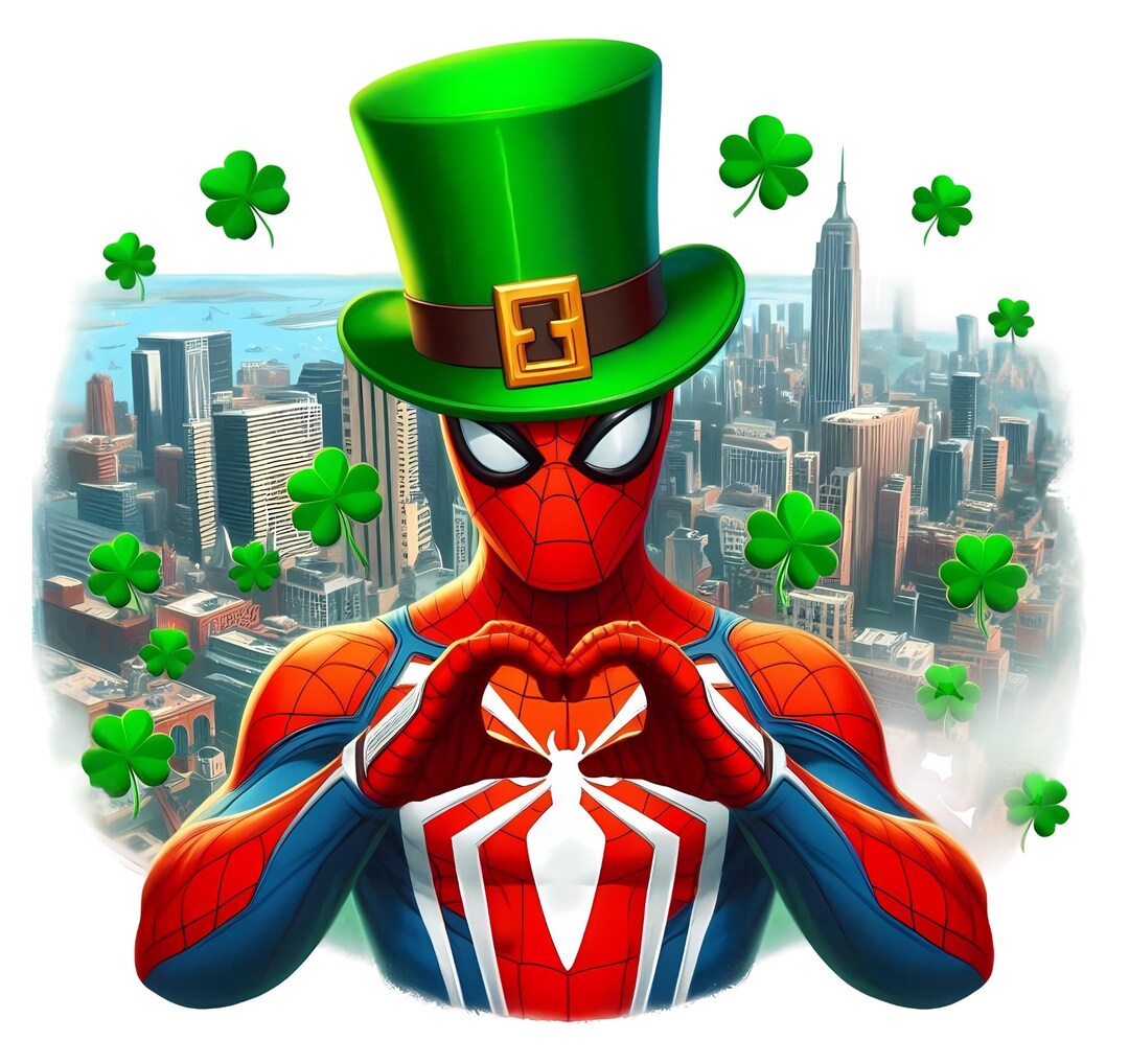 St.patrick Spiderman Design, Superhero Movie, Superhero Watercolor ...
