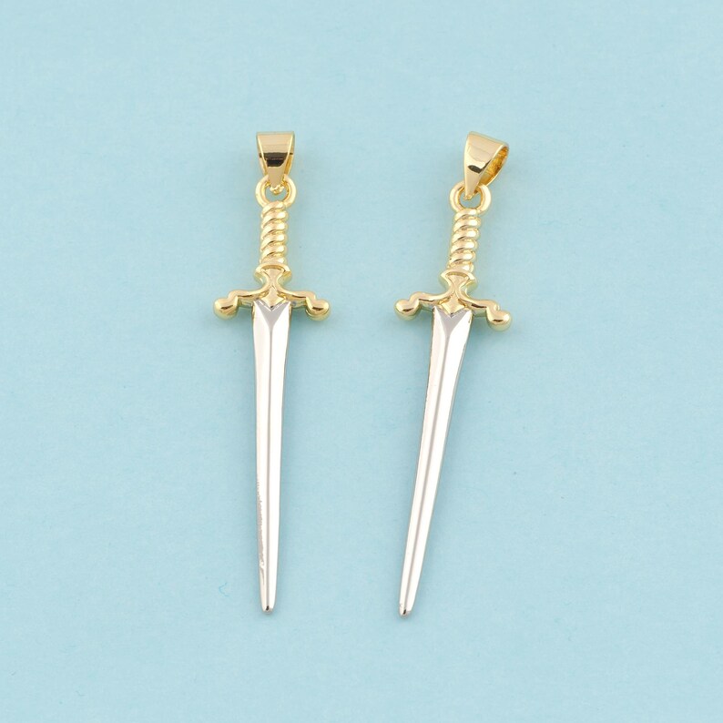 Gold Sword Charms,sword Jewelry,sword Pendant for DIY Jewelry Making ...