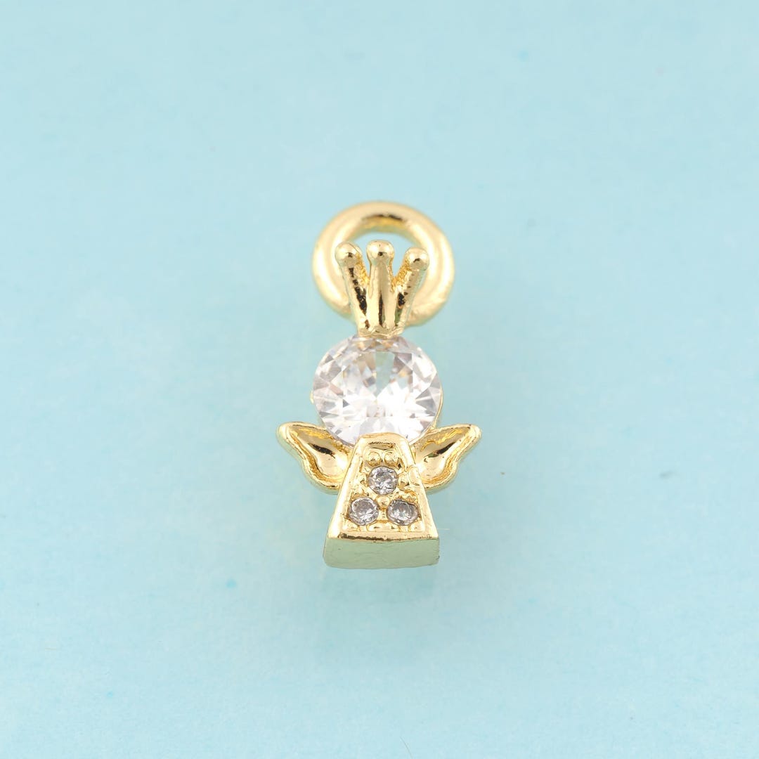 Gold CZ Characters Charms,minimalist Jewelry,characters Pendant for DIY ...