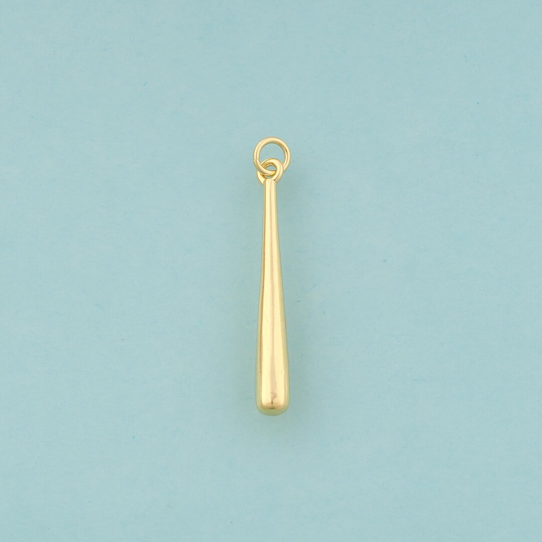 Gold Baseball Bat Charms,baseball Bat Jewelry,baseball Bat Pendant for ...