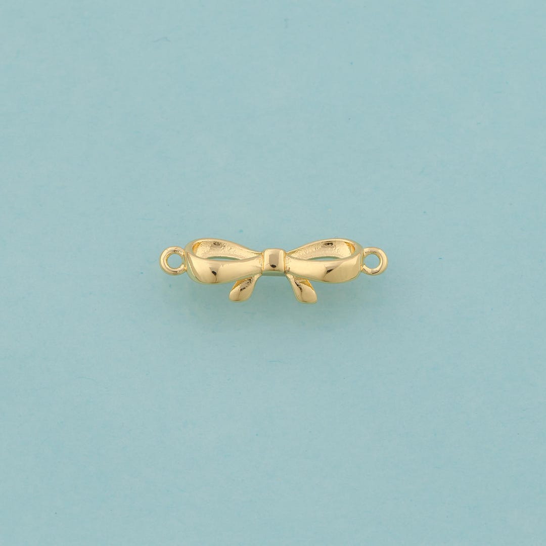Gold Bow Connector,tie Jewelry Connector,bow Connector for DIY Jewelry ...