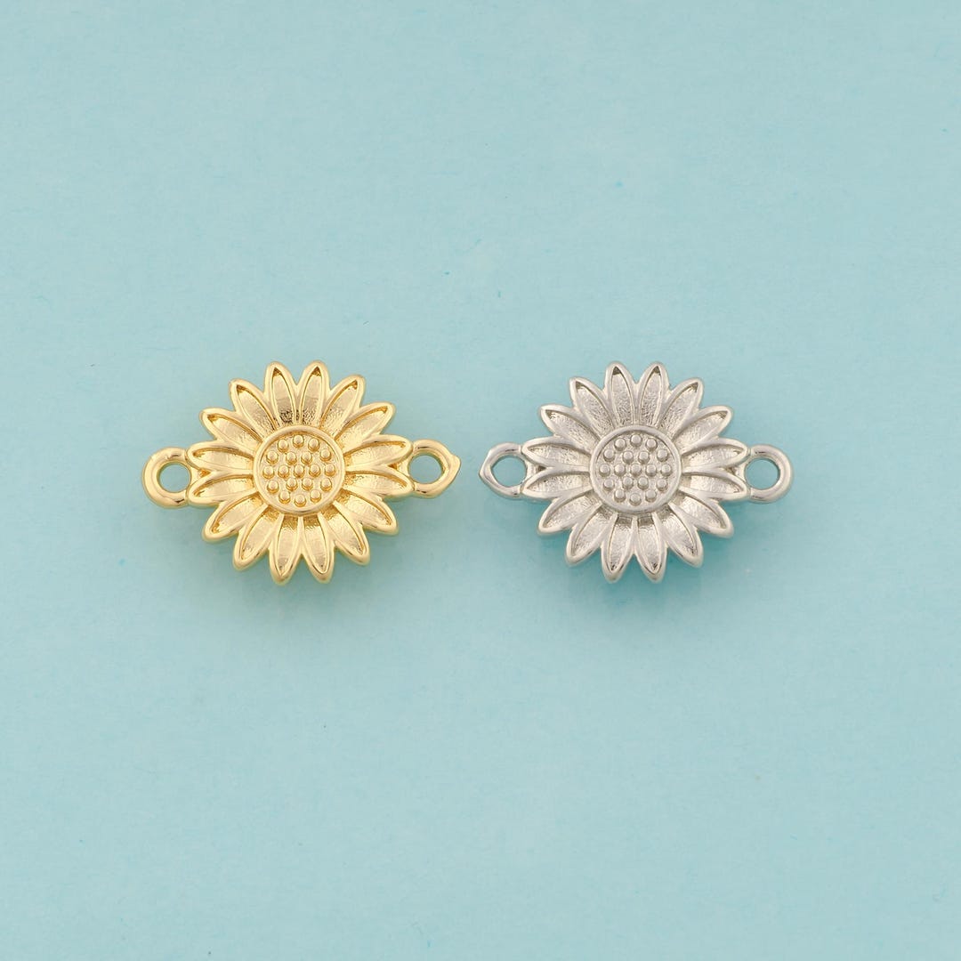Gold Daisy Connector,flower Jewelry Connector,daisy Connector for DIY ...