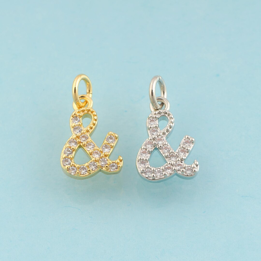 Gold CZ Symbol Charms,symbol Jewelry,symbol Pendant for DIY Jewelry ...