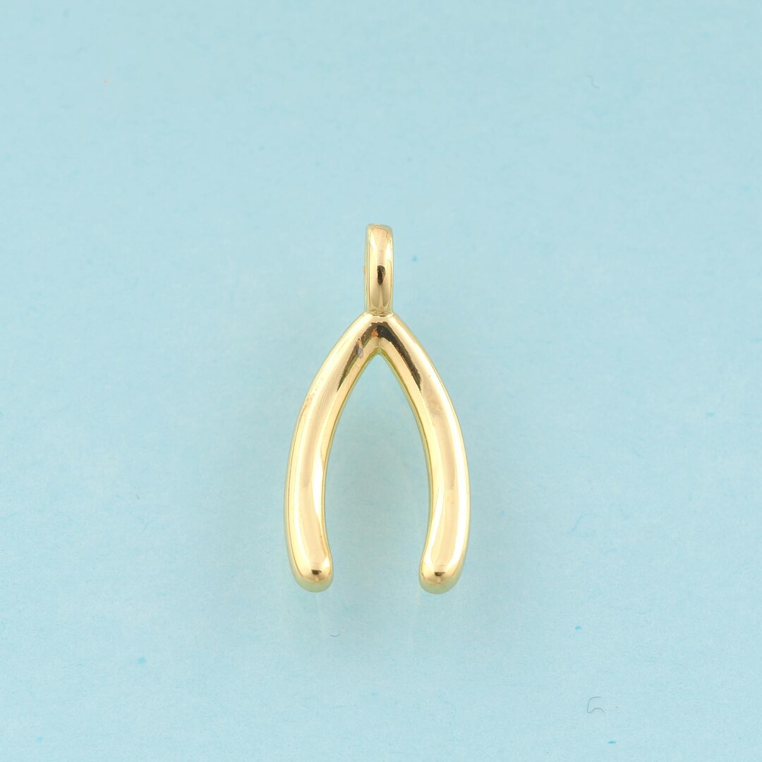 Gold Wishbone Charms,minimalist Jewelry,wishbone Pendant for DIY ...