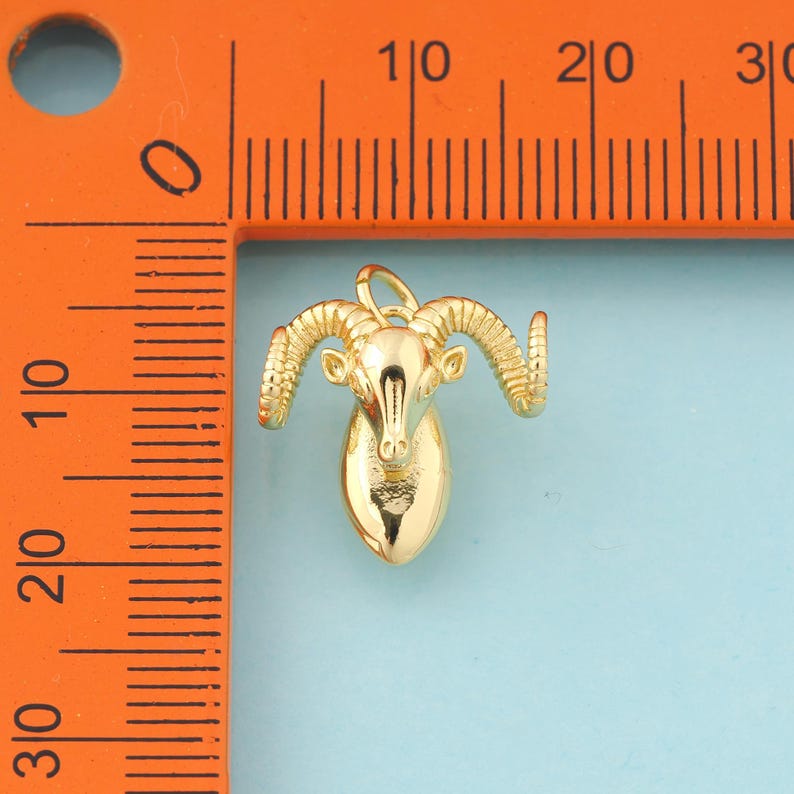 Gold Sheep Head Charms,sheep Head Jewelry,sheep Head Pendant for DIY ...