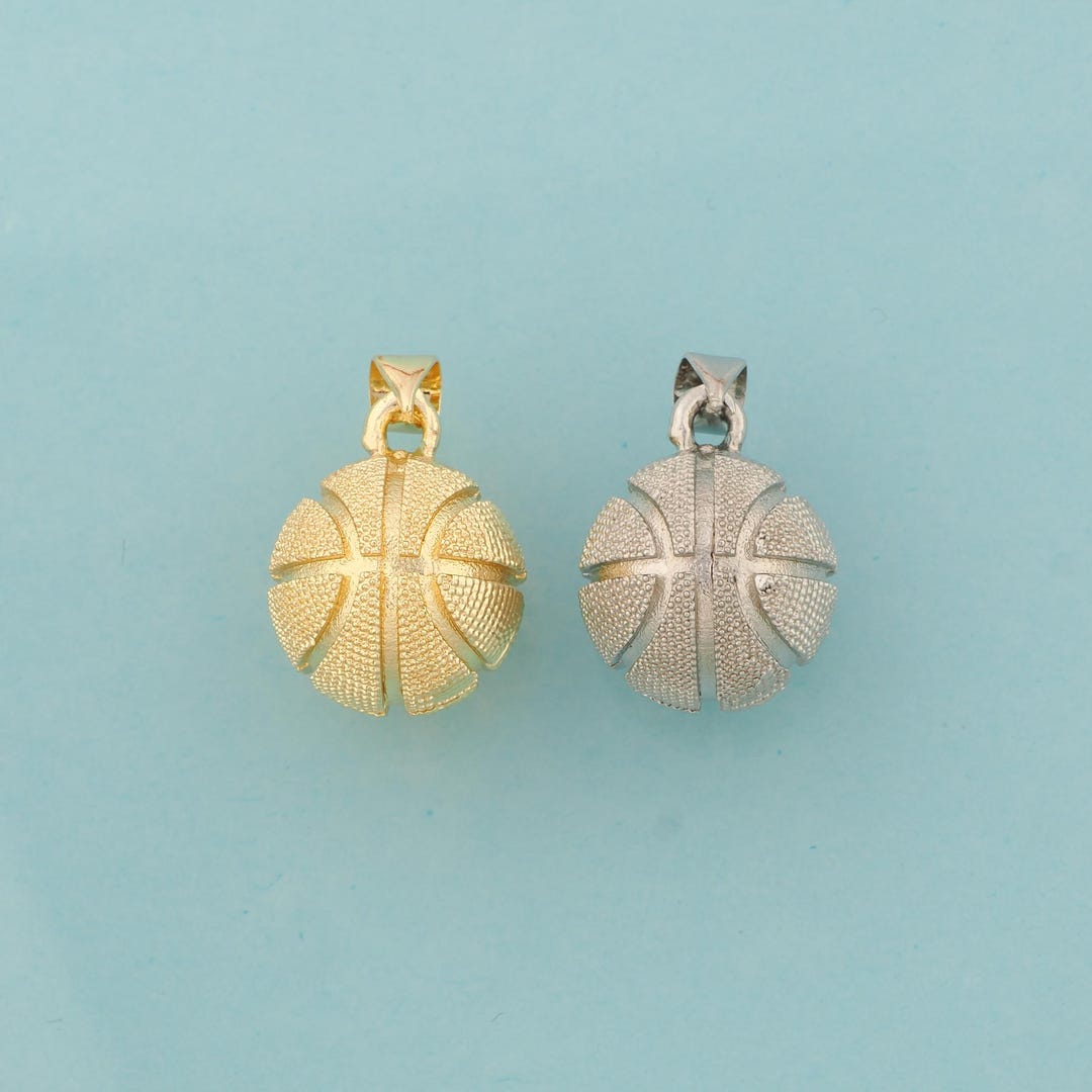 Gold Basketball Charms,sports Jewelry,basketball Pendant for DIY ...