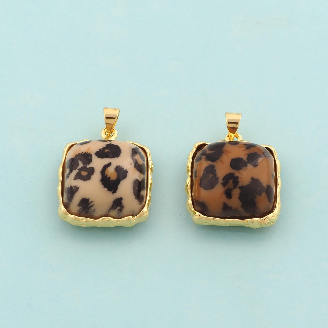 Gold Square Charms,square Jewelry,acrylic Square Pendant for DIY ...