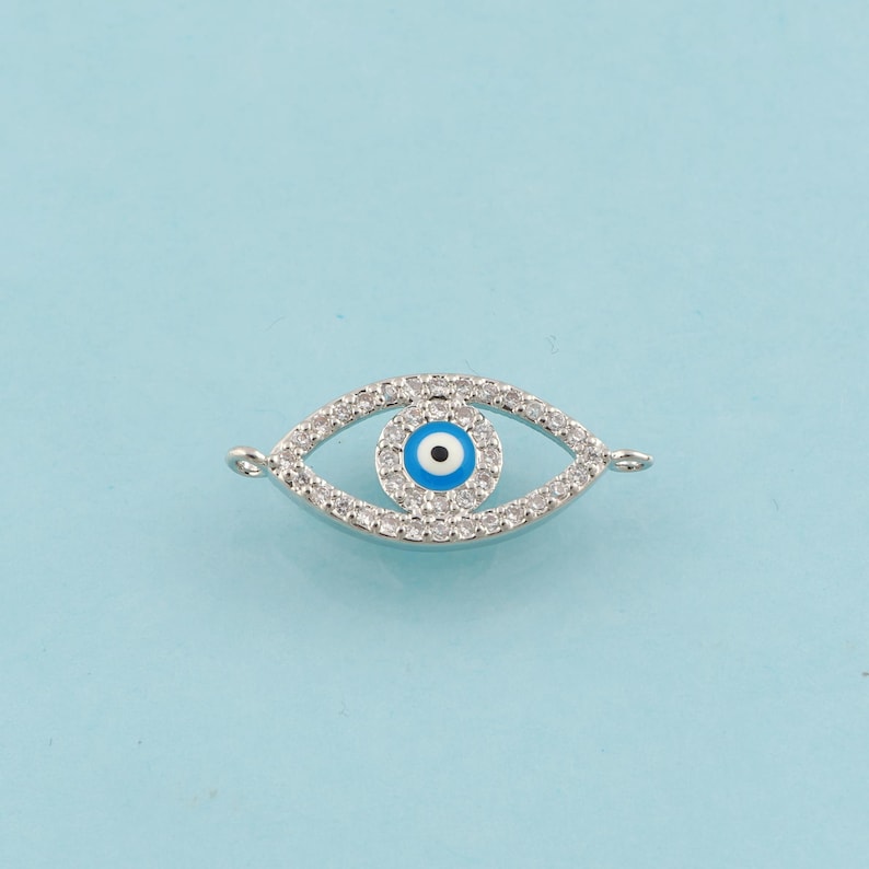 Gold Evil Eye Connector,devil Eye Jewelry Connector,eye Connector for ...