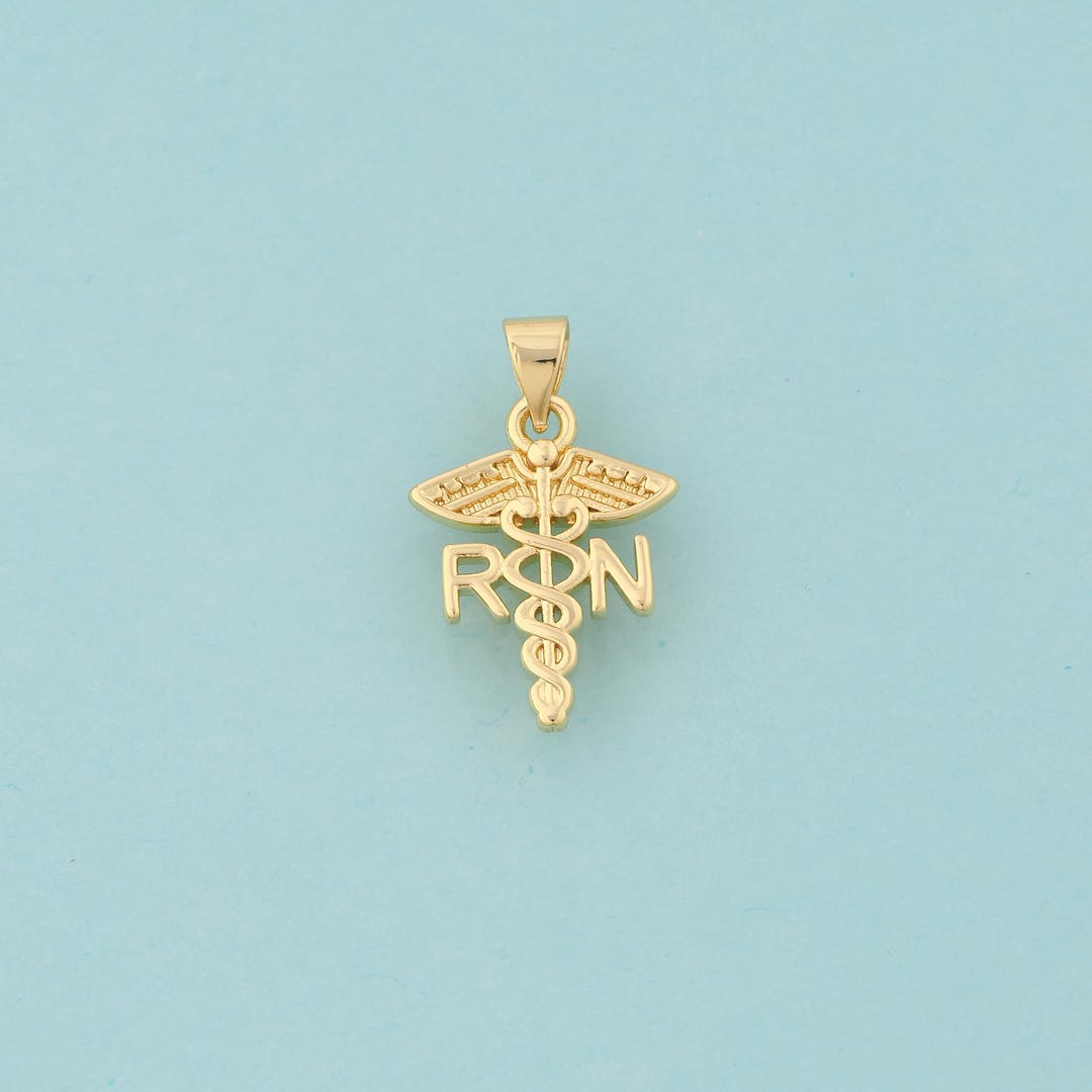 Gold Medical Charms,registered Nurse Jewelry,medical Pendant for DIY ...