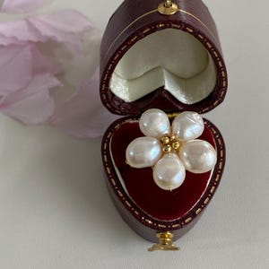 Baroque Pearl Spring Flower Ring – Natural Freshwater Petal Pearl ...