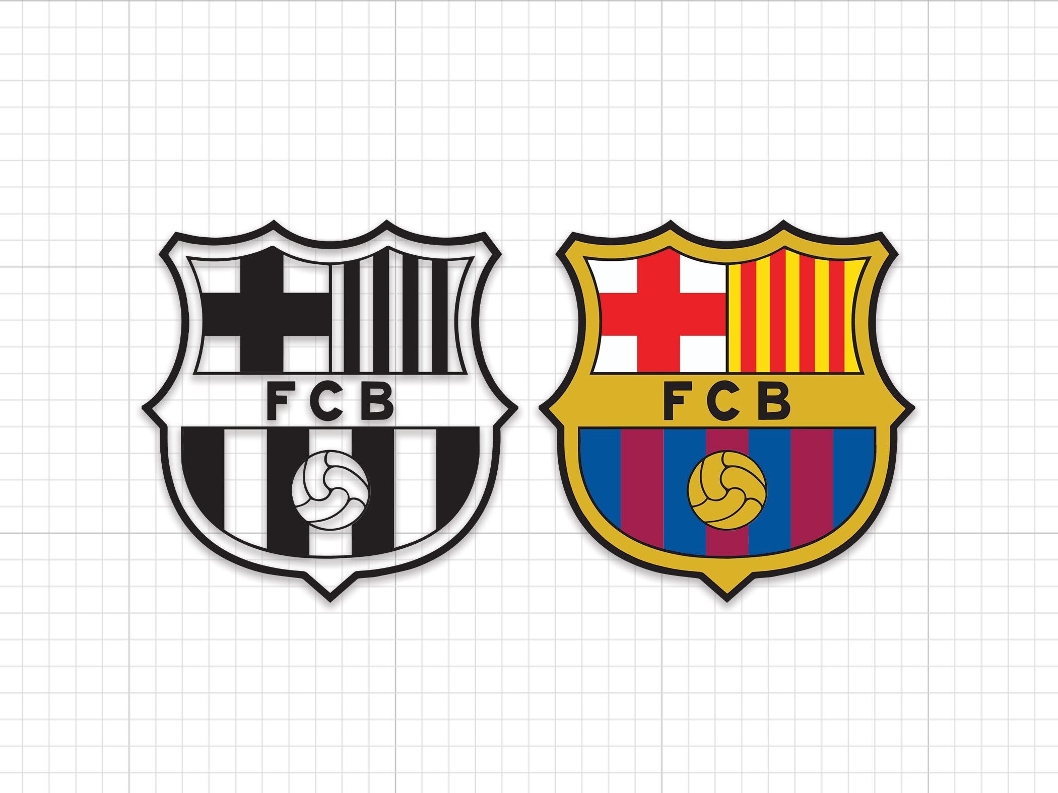 FC Barcelona Logo SVG PNG: La Liga Football Clipart - Cricut Silhouette ...