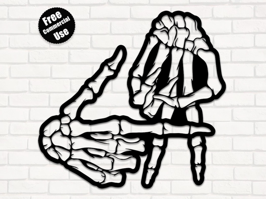 LA Svg, LA Fingers Svg, LA Hand Sign, La Skeleton Hand Svg, Los Angeles ...