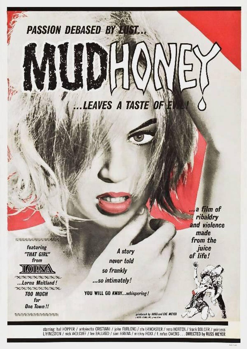 Mudhoney 1965 Vintage 60s Poster Print Film Movie Grindhouse Mud Honey ...
