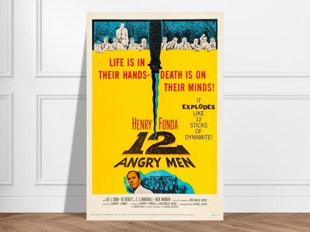 12 Angry Men 1957 Cinema Print 50s Poster Film Movie Vintage Henry ...