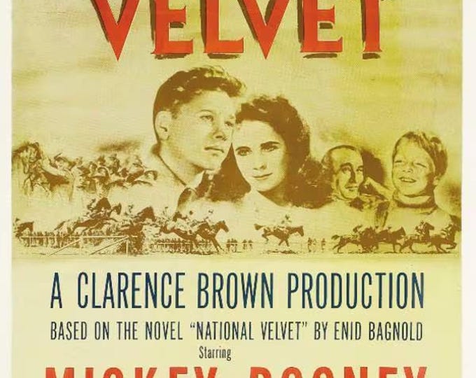 National Velvet 1944 Cinema Style 40s Poster Print Film Movie Elizabeth ...