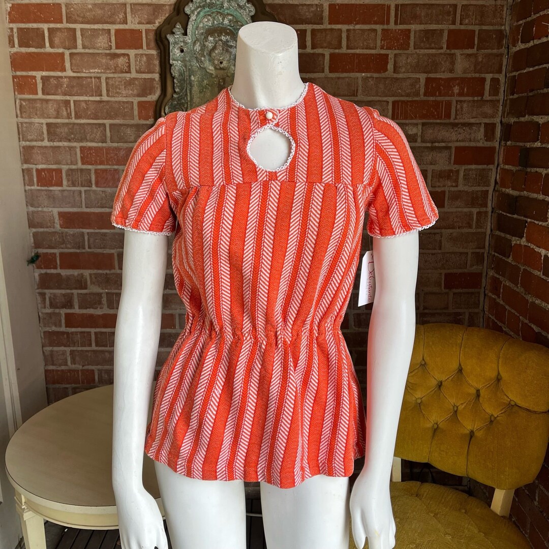1970s Persimmon Top - Etsy