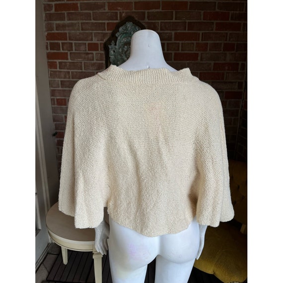 1950s Cropped Knit Capelet - Gem