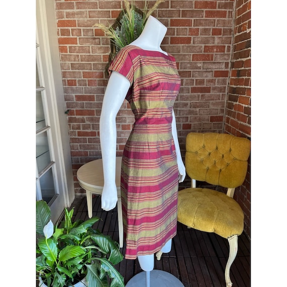 1950s Gold Crimson Dress Set - Gem