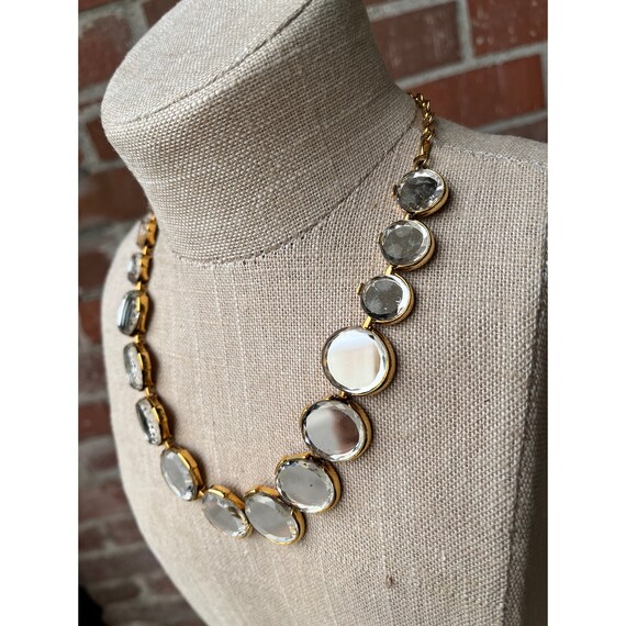 1950s Mirror Disc Necklace - Gem