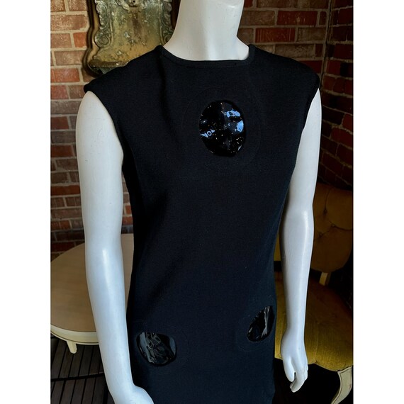 1960s Mod Black Dress - Gem