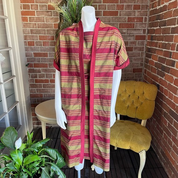 1950s Gold Crimson Dress Set - Gem