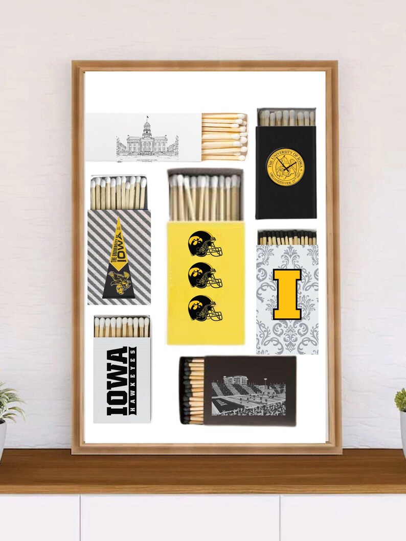 Custom University Matchbox Poster - Etsy
