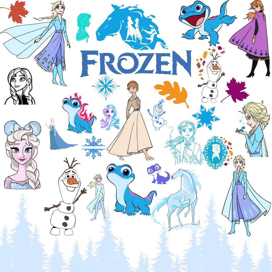 Frozen PNG Cut Birthday , Frozen SVG, Frozen Clipart, Frozen 2 Clipart ...