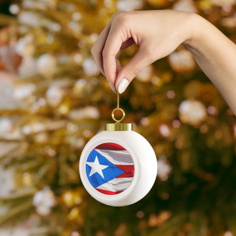 Puerto Rico Flag Christmas Ornament Gift Topper Stocking Stuffer Xmas ...