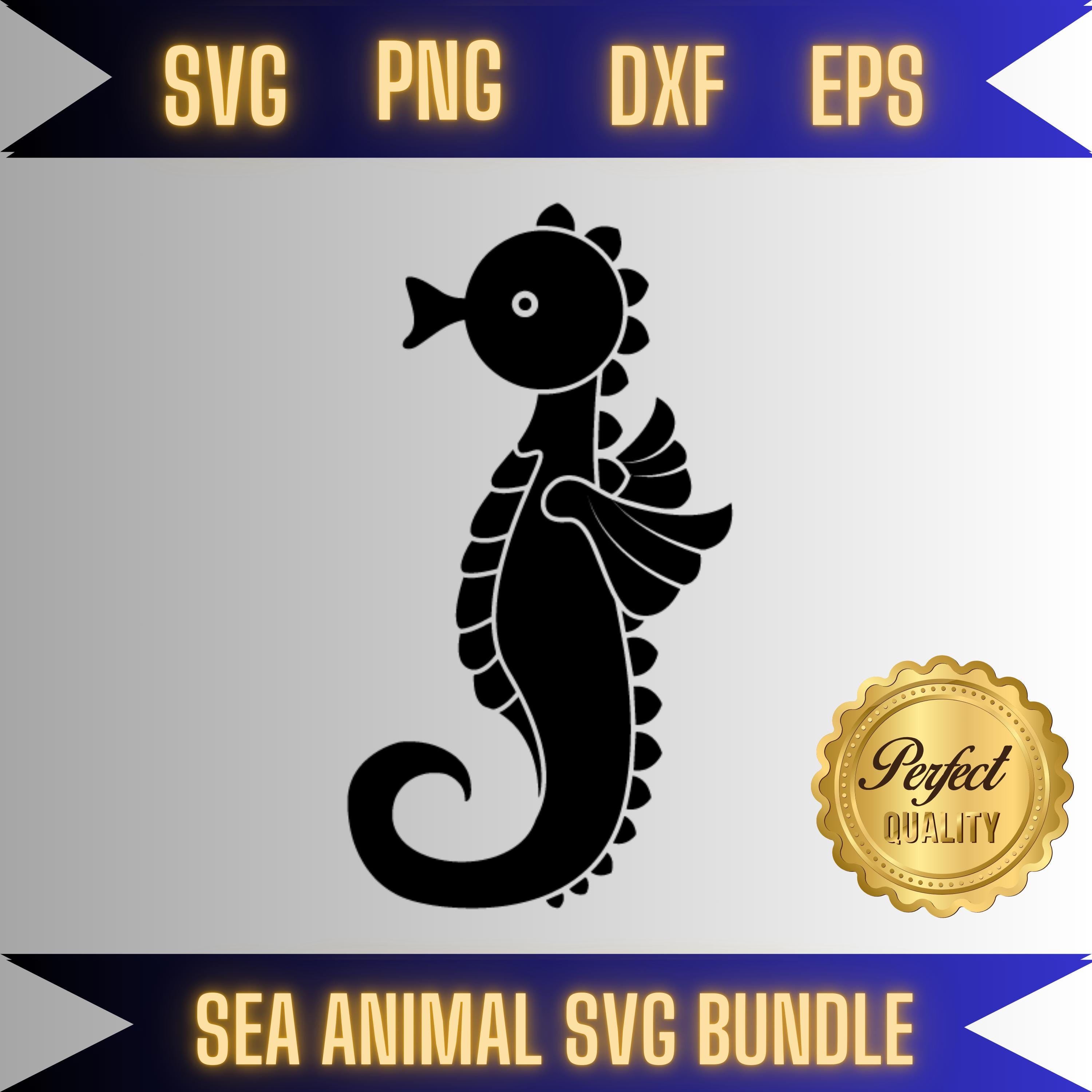 Sea Animals Svg Bundle, Sea Life Svg, Ocean Animals Svg, Seahorse Svg ...
