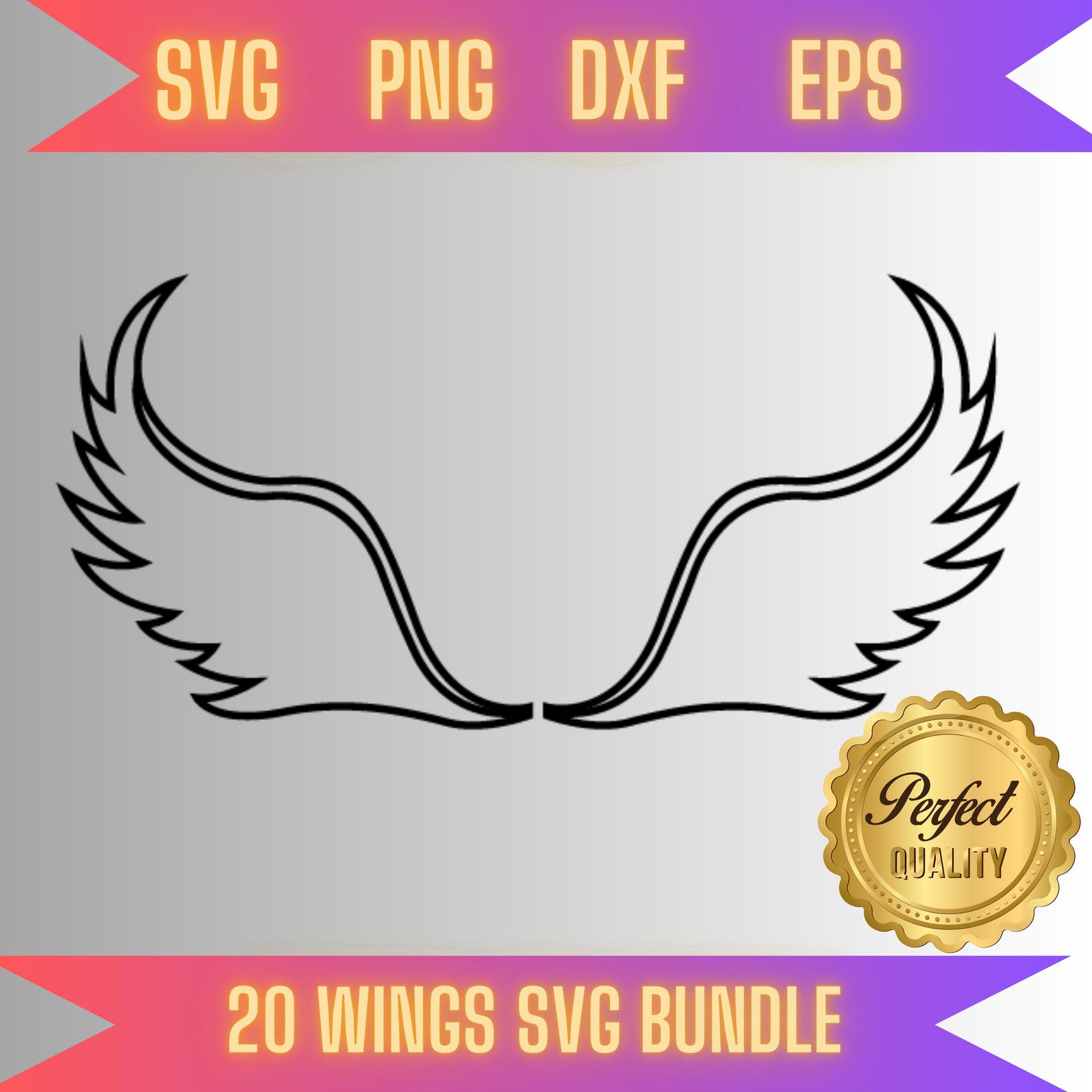 Wings Svg,wings Silhouette, Angel Wings Svg, Wings Black and White ...
