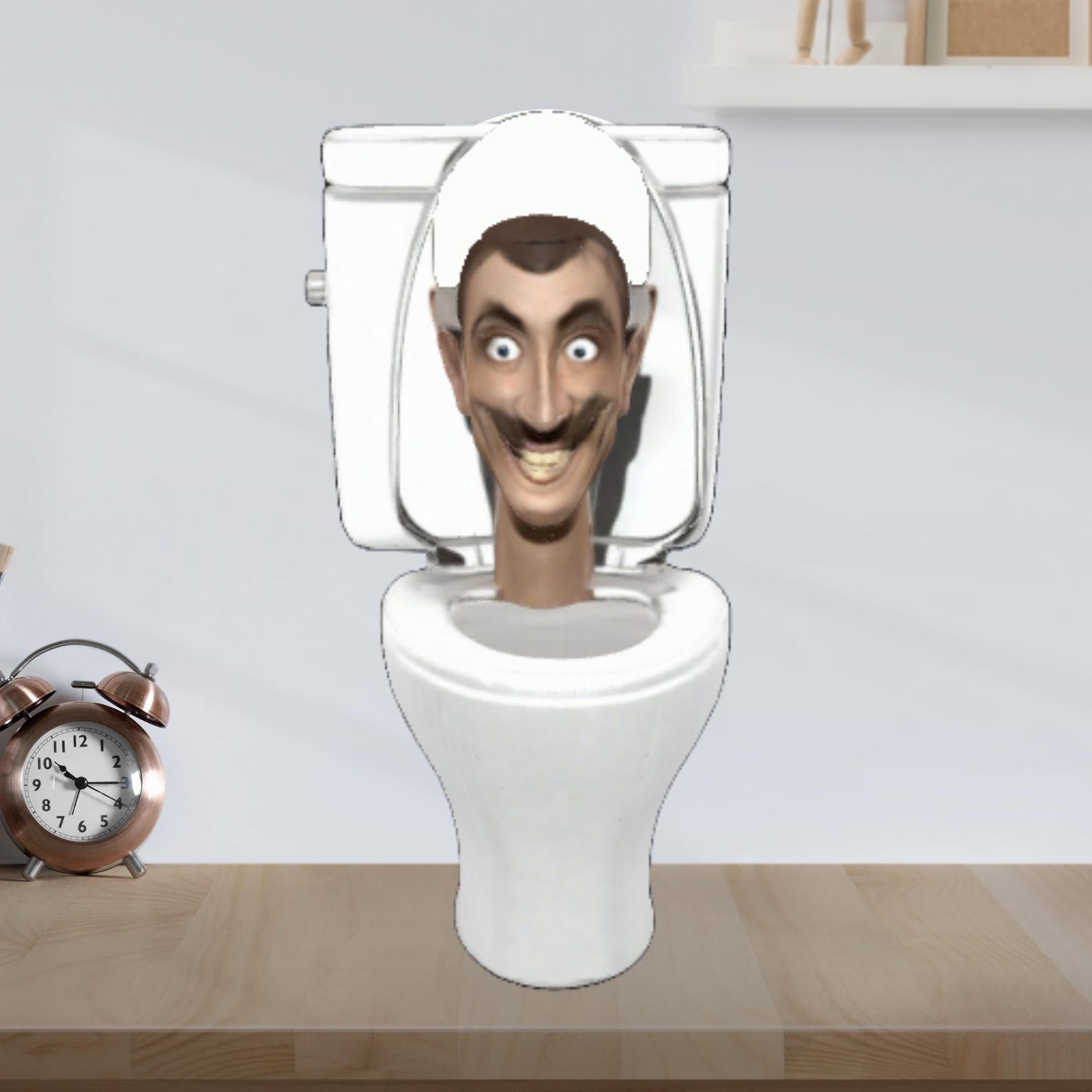 Skibidi Toilet Meme 3D STL File for 3D Printer - Brainrot Meme 3D Model ...