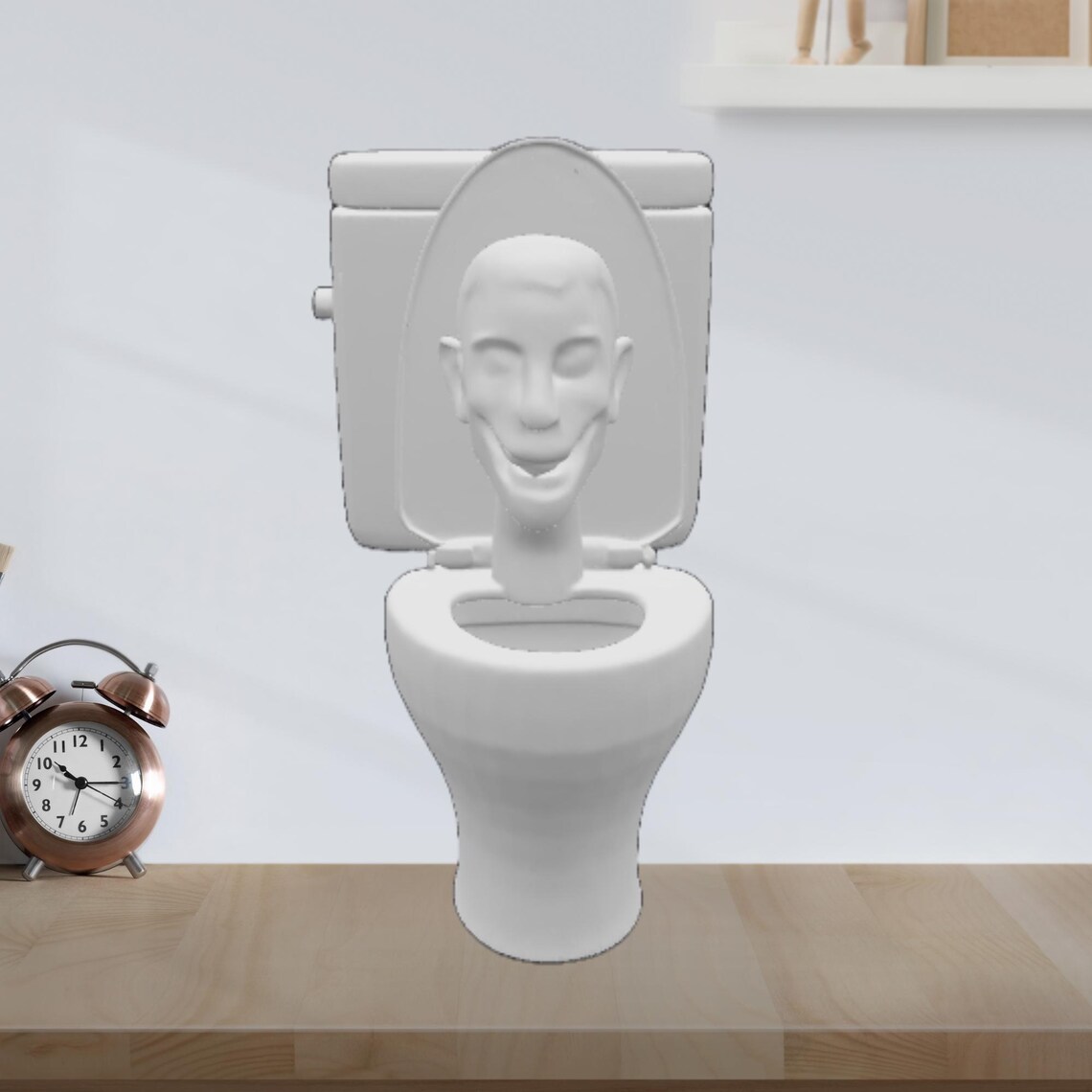 Skibidi Toilet Meme 3D STL File for 3D Printer - Brainrot Meme 3D Model ...