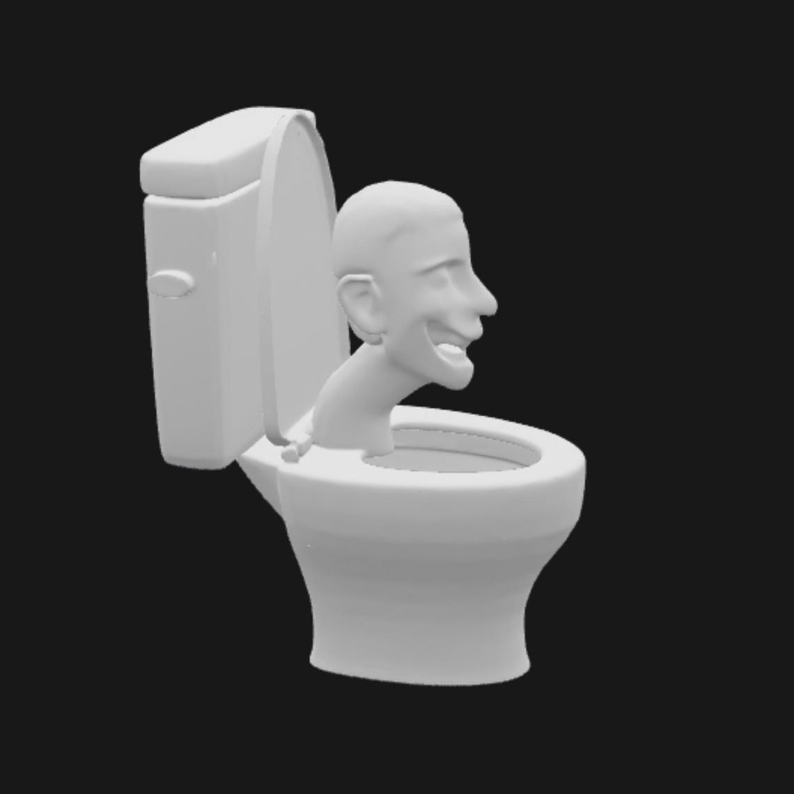 Skibidi Toilet Meme 3D STL File for 3D Printer - Brainrot Meme 3D Model ...