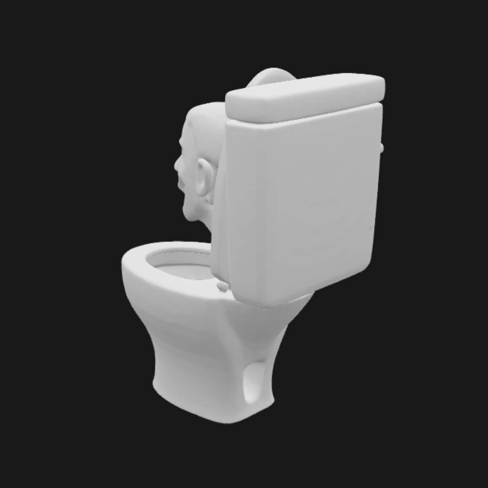 Skibidi Toilet Meme 3D STL File for 3D Printer - Brainrot Meme 3D Model ...