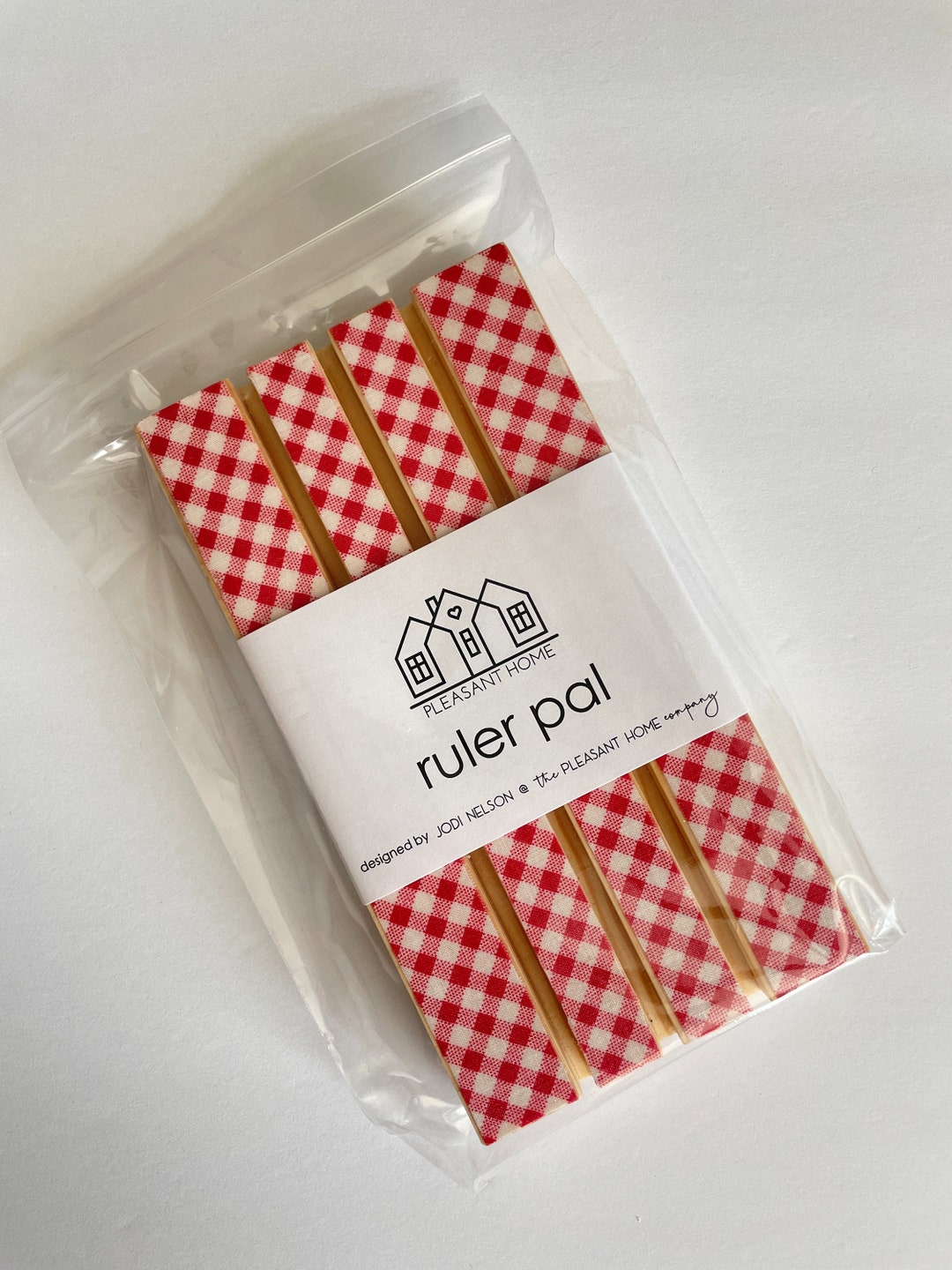 Ruler Pal Quilt Ruler Template Holder Covered With Red and - Etsy