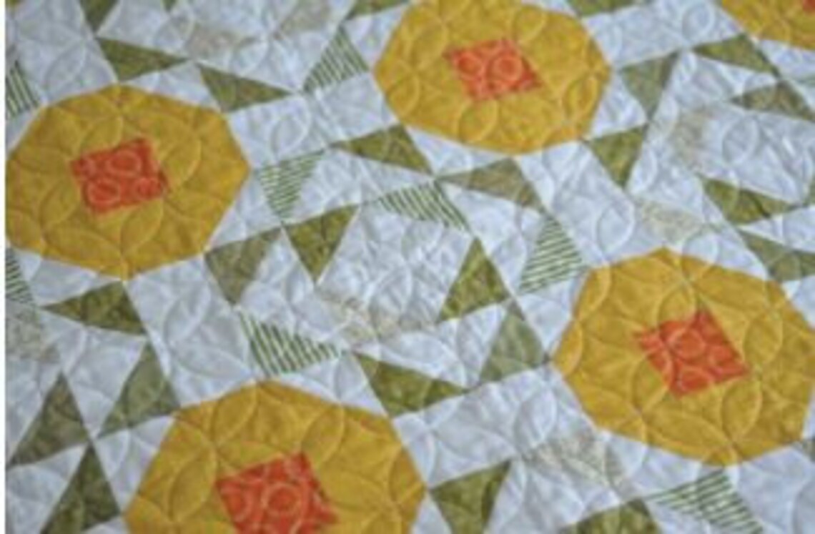Digital PDF Pattern Basket of Marigolds Quilt - Etsy