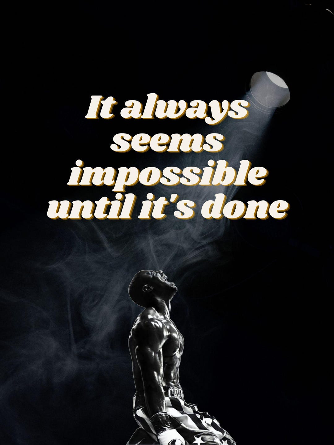 Poster With Frame - Apollo Creed Motivational - Etsy