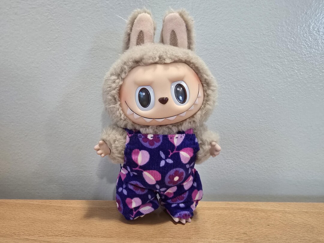 Labubu Overalls Purple Corduroy Flowers - Etsy