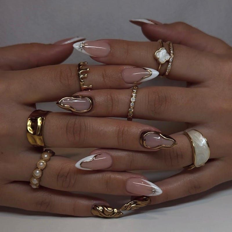 Long Medium Wedding Nails - Etsy