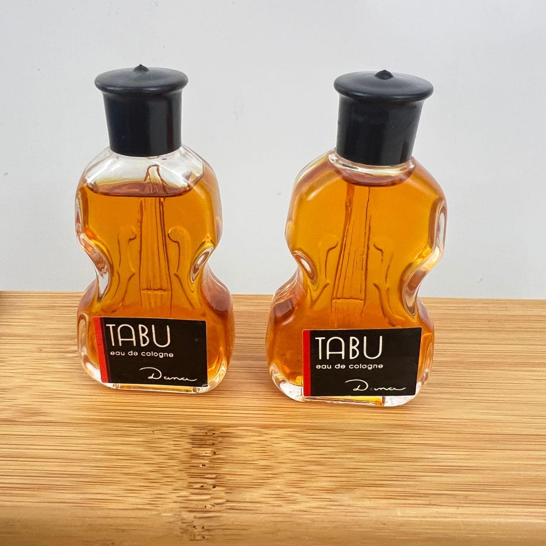 Two Vintage Tabu Eau De Cologne Dana Perfumes 1/2 FL OZ Miniature ...