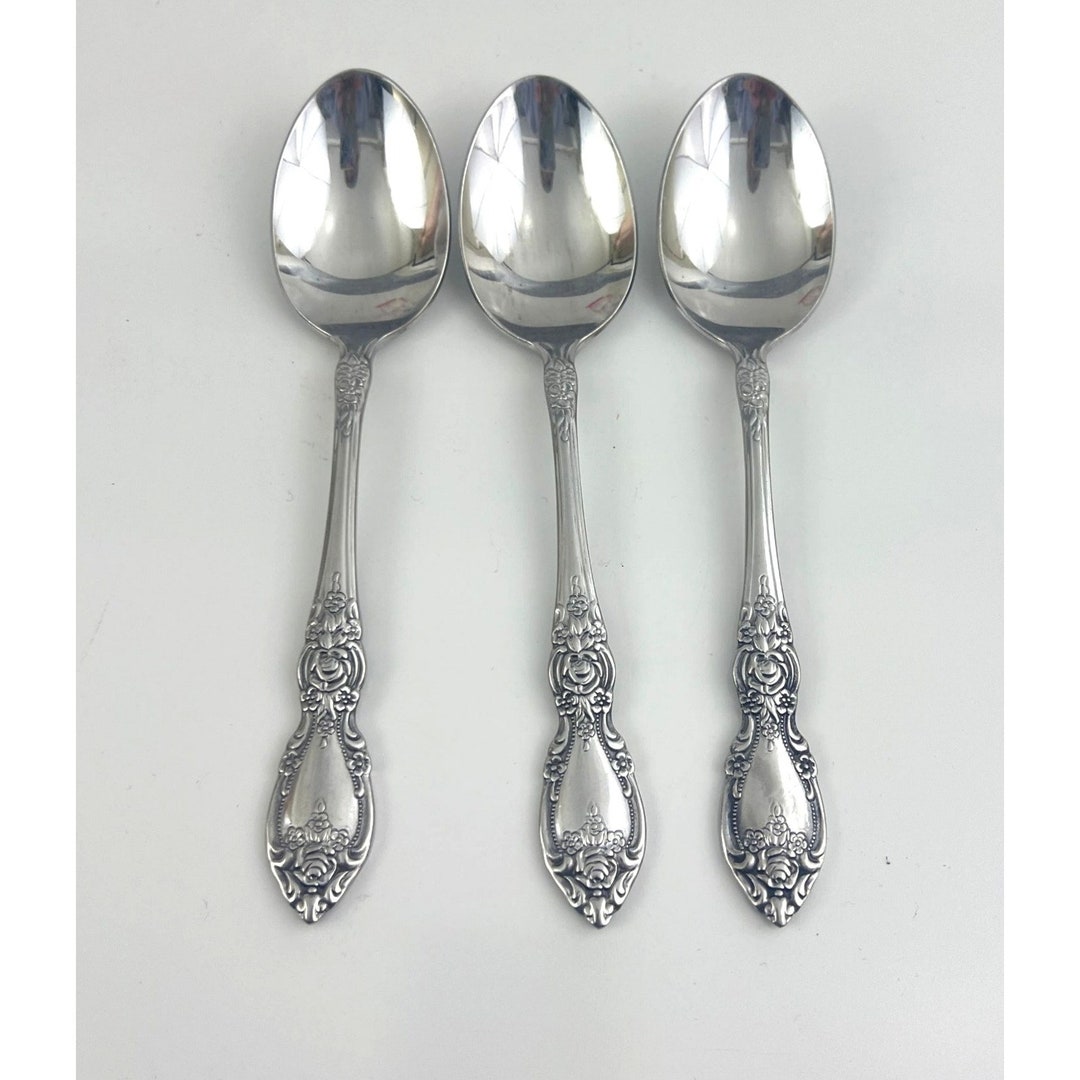 Oneida Stainless Wordsworth 3 Soup Place Spoons - Etsy