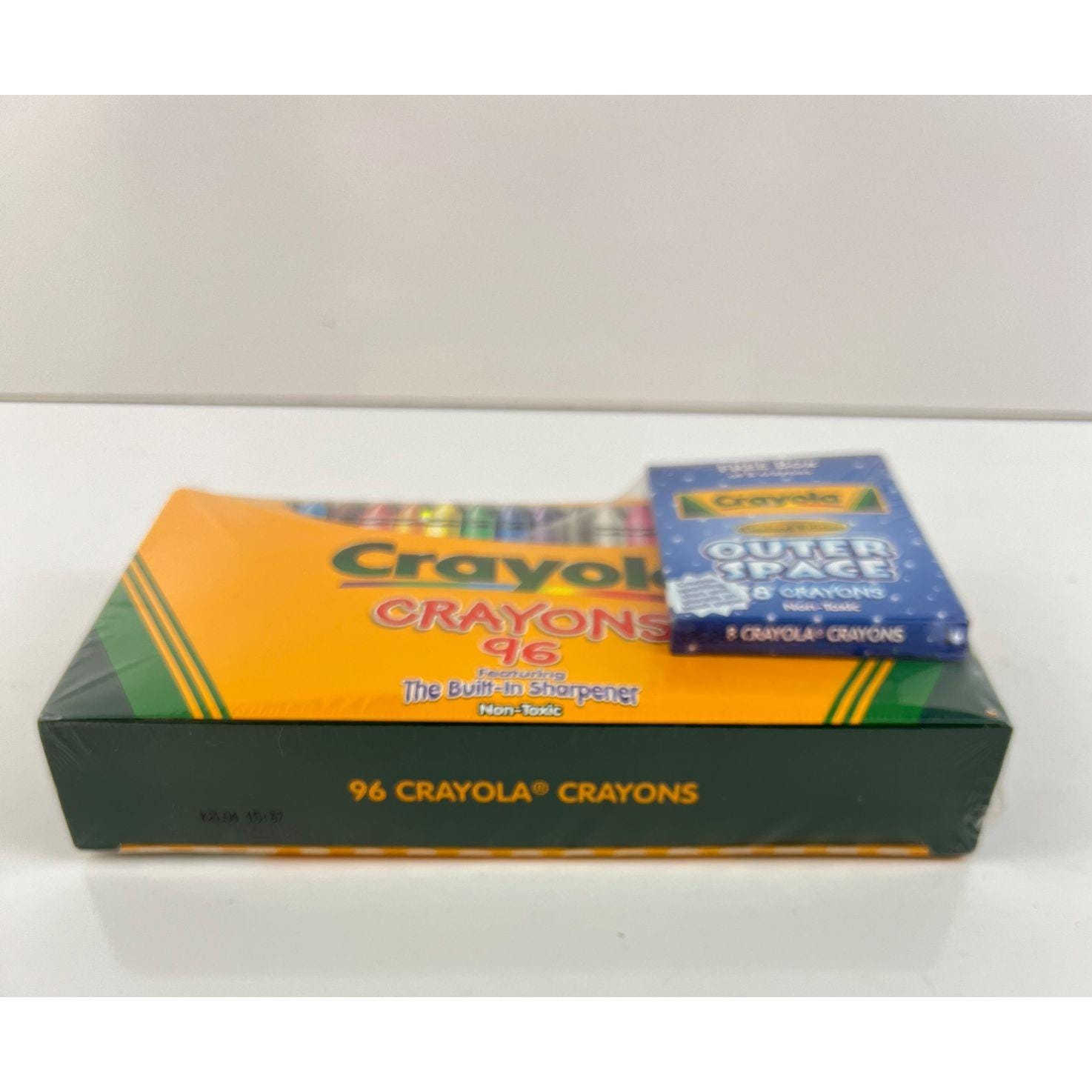 VTG Crayola Big Box of Crayons-w/ Sharpener NEW 96 Colors 2001 Outer ...
