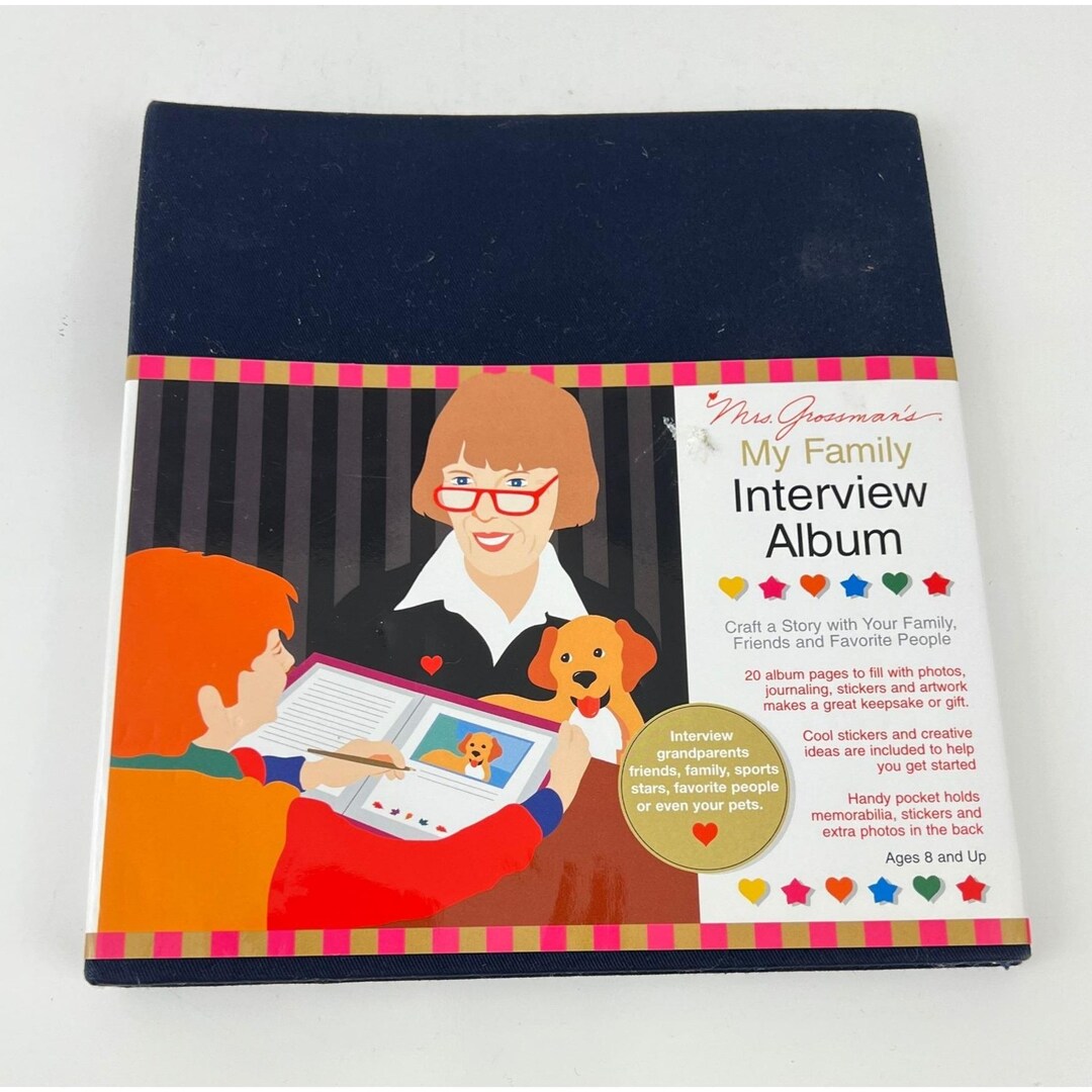 Mrs. Grossmans My Family Interview Album 6 Ring Binder Stickers ...