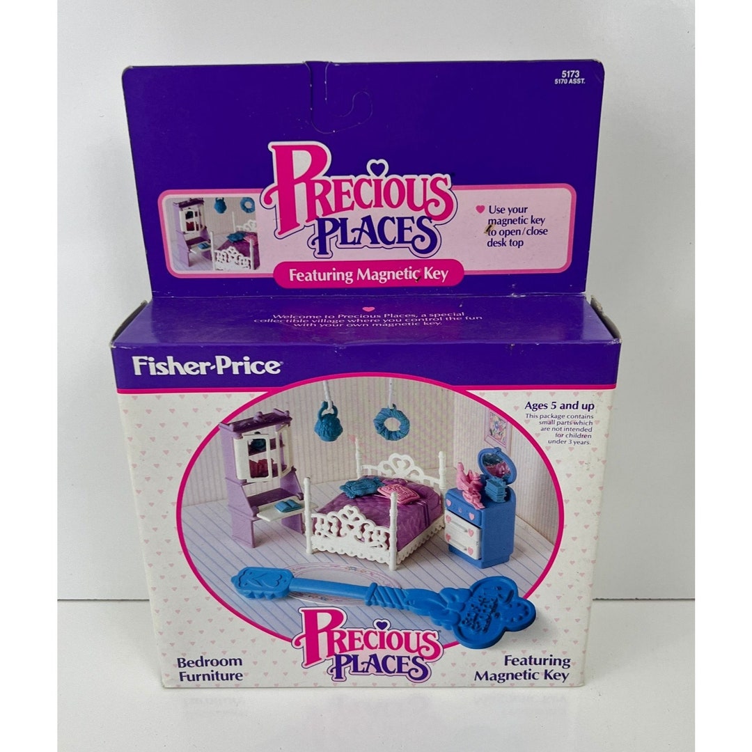 Vintage Fisher Price Precious Places Bedroom Furniture 5173 1988 ...