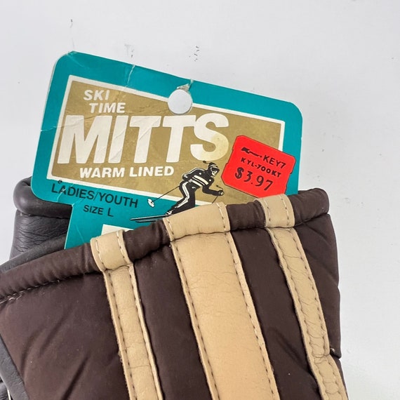 Vintage 1970s Kmart Ski Time Snow Mittens Mitts Wome… - Gem