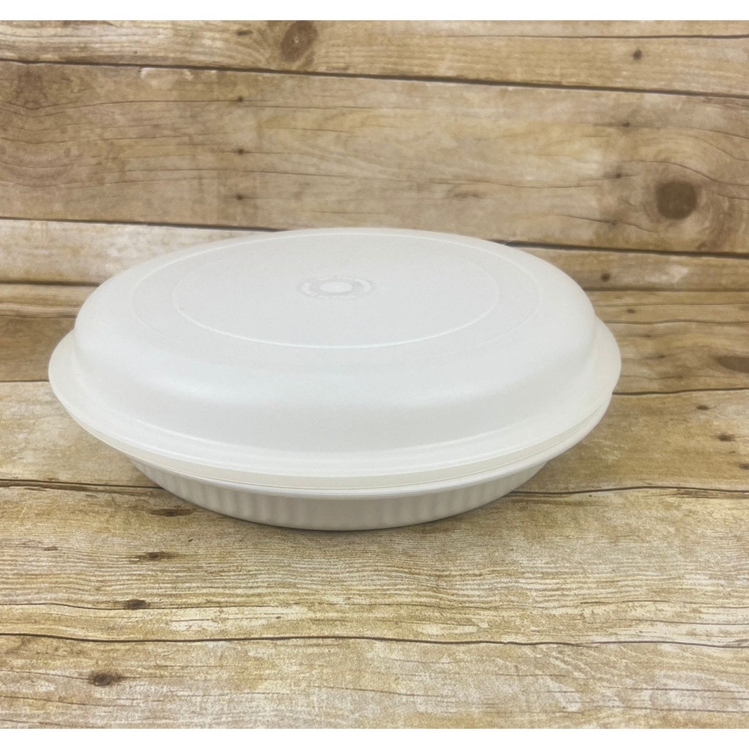 Tupperware Ultra 21 Pie Quiche 9 Pan Plate Dish Lid Microwave - Etsy