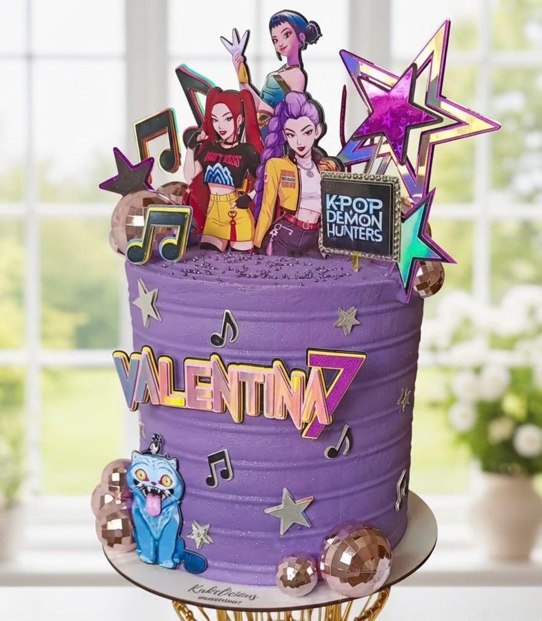 Huntrix Themed Demon Hunters Cake Topper Party Kpop - Etsy UK