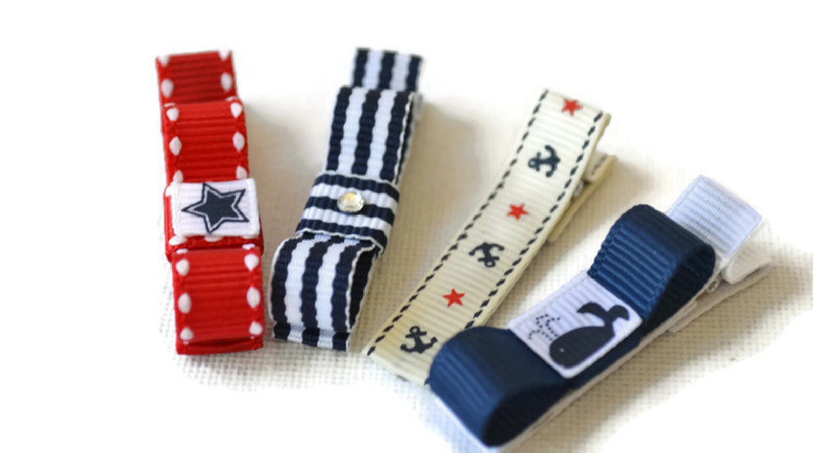 Nautical Hair Clips Anchor Hair Clip Nautical Party Summer - Etsy