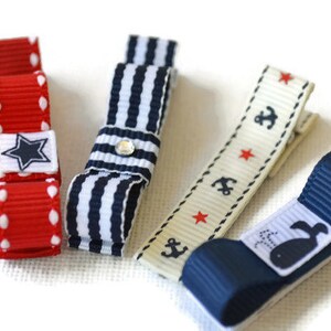 Nautical Hair Clips, Anchor Hair Clip, Nautical Party, Summer Outdoors ...