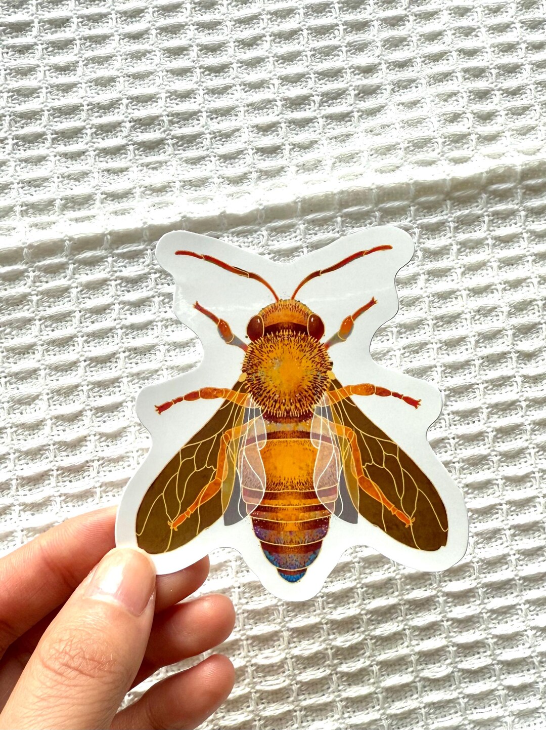 Elegant Bumblebee Die-cut Vinyl Sticker, Waterproof Sticker, Gift for ...